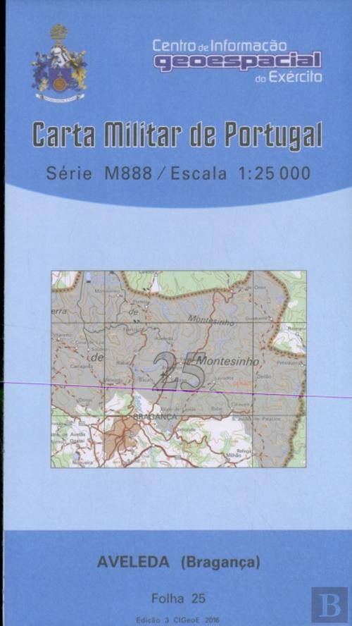 Carta Militar de Portugal (esc.1:25,000) nº 25 - AVELEDA - Livro - Bertrand