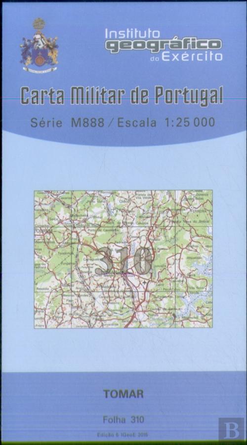 Carta Militar de Portugal (esc.1:25,000) nº 310 - TOMAR, de - Livro