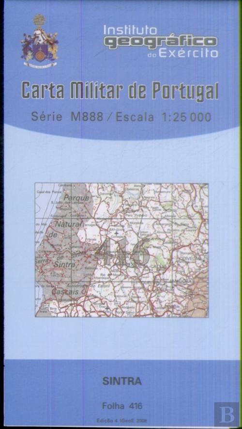 Carta Militar de Portugal (esc.1:25,000) nº 416 - SINTRA - Livro - Bertrand