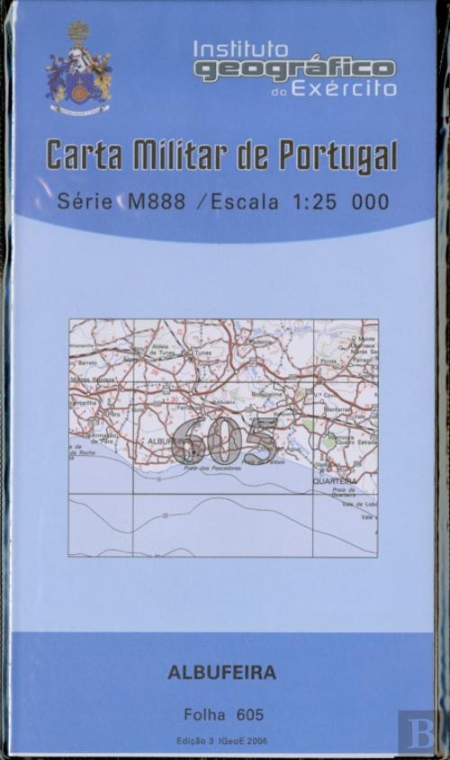 Carta Militar de Portugal (esc.1:25,000) nº 605 - ALBUFEIRA, de - Livro