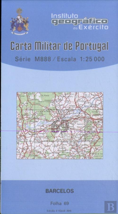 Carta Militar de Portugal (esc.1:25,000) nº 69 - BARCELOS - Livro ...