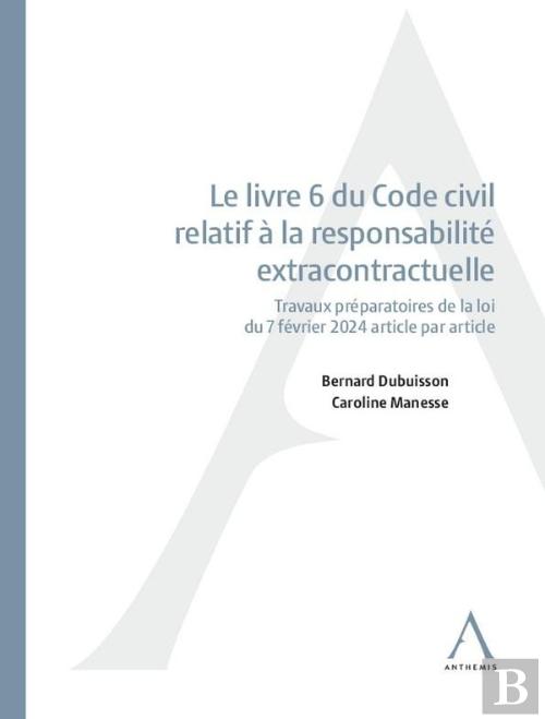 Le Livre 6 Du Code Civil Relatif À La Responsabilité Extracontractuelle ...