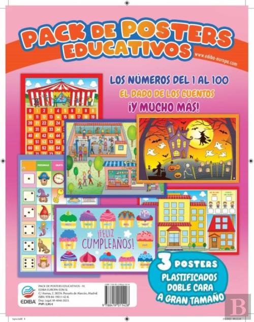 Packs De Posters Educativos Los Numeros Del 1 Al 1, Ediba - Livro ...