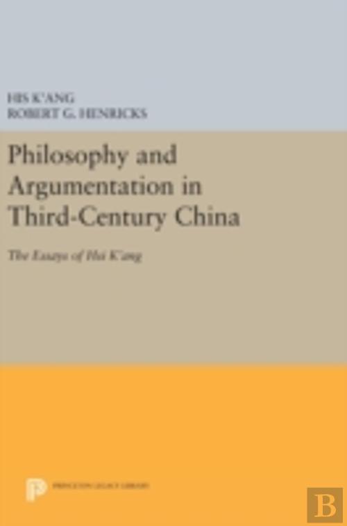 Philosophy And Argumentation In Third-Century China, de Robert G ...